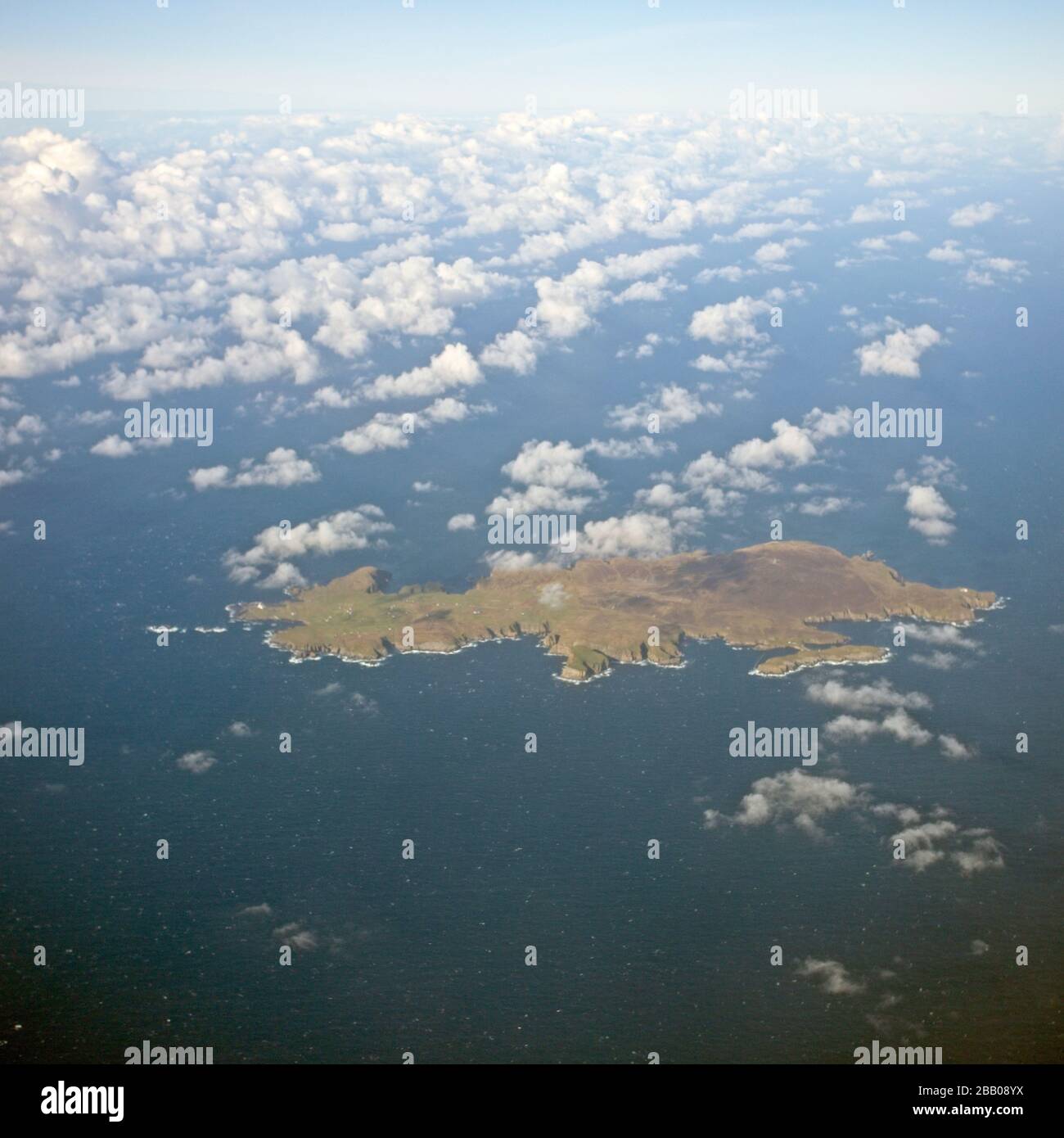 Fair Isle from the air, Shetland, Scotland, UK Stock Photo - Alamy