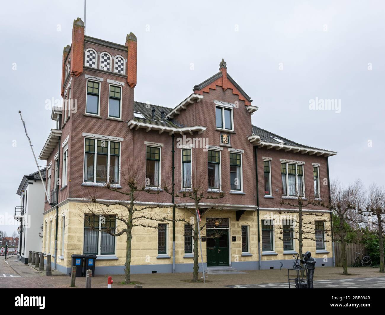 Old town hall of Waddinxveen, a place in the western part of the ...
