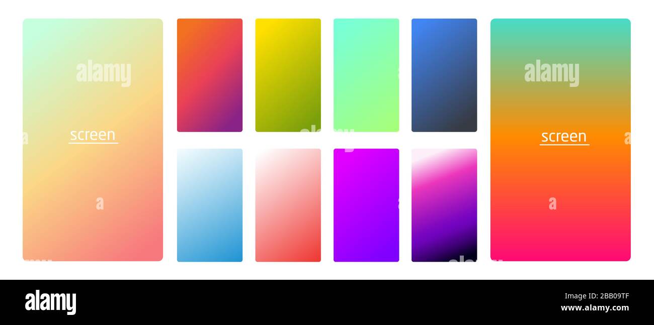 Vibrant and smooth gradient soft colors for devices, pc s and modern ...
