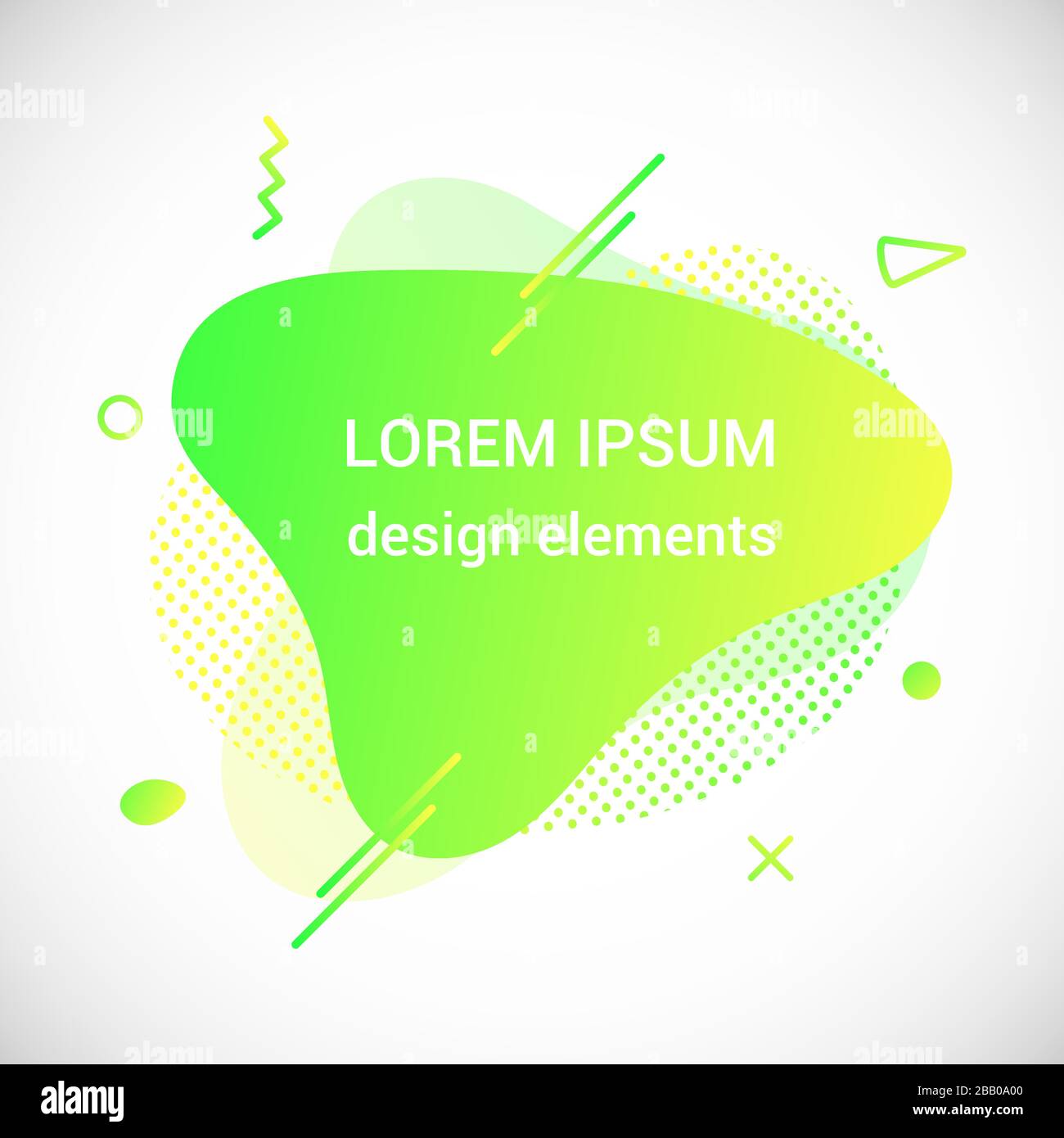 Modern liquid abstract element graphic gradient flat style design fluid vector colorful ...