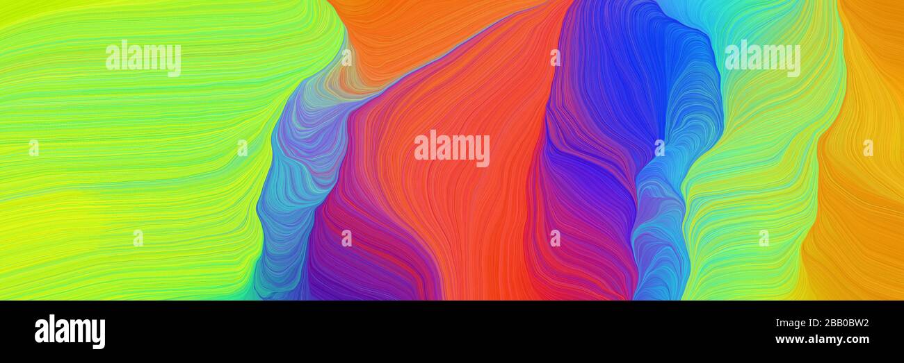 beautiful decorative curves design with yellow green, green yellow and ...