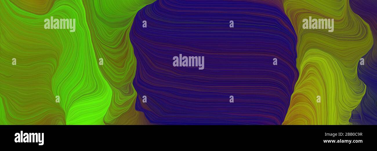 dynamic colorful waves background with very dark violet, dark green and ...