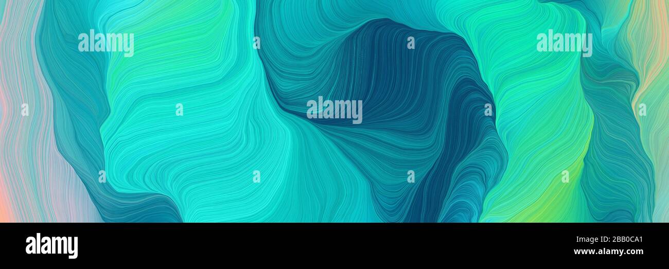 liquid decorative curves design with light sea green, ash gray and teal ...
