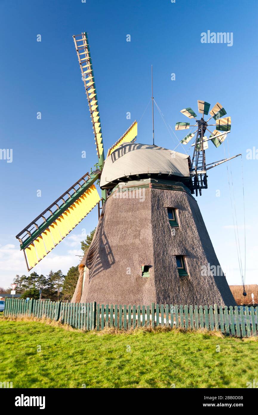 Thatched roof windmill hi-res stock photography and images - Alamy