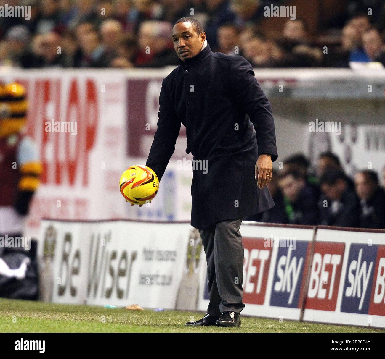 Blackpool's manager Paul Ince during the game against Burnley Stock ...