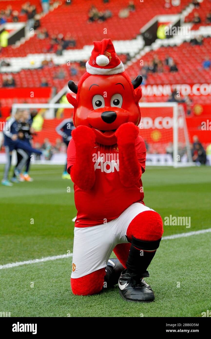 Manchester united mascot hi-res stock photography and images - Alamy