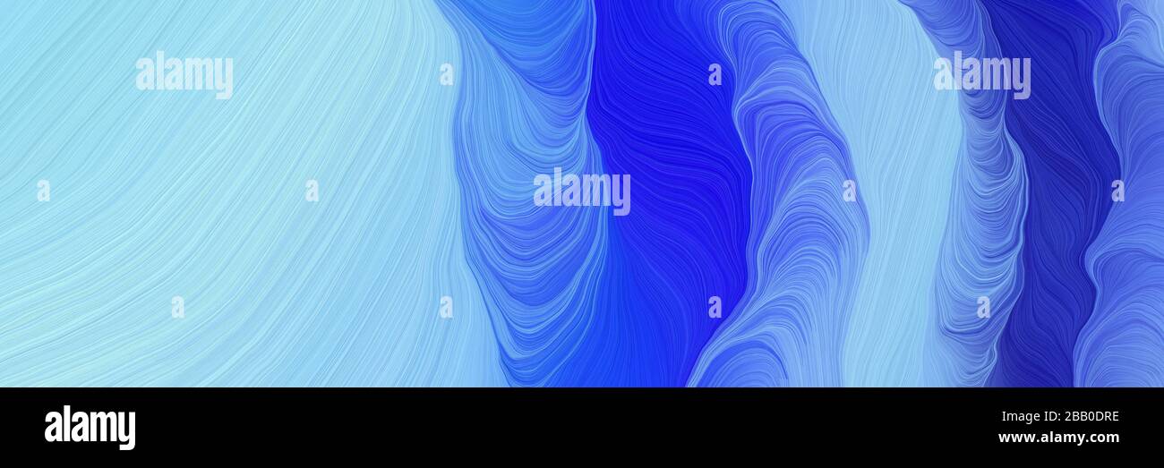 flowing decorative curves design with baby blue, strong blue and royal ...