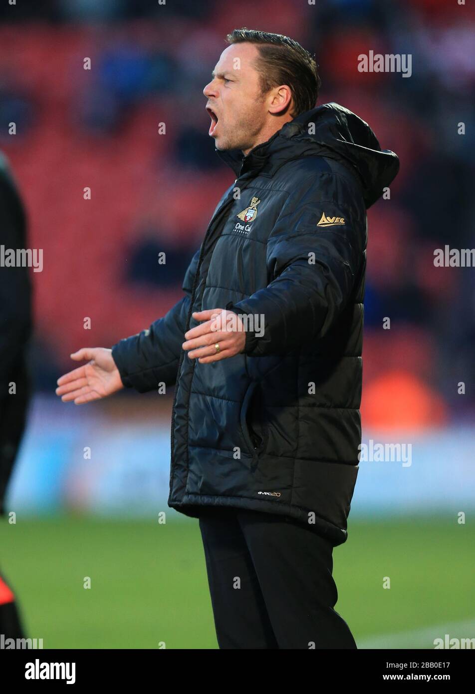 Doncaster Rovers' manager Paul Dickov Stock Photo - Alamy