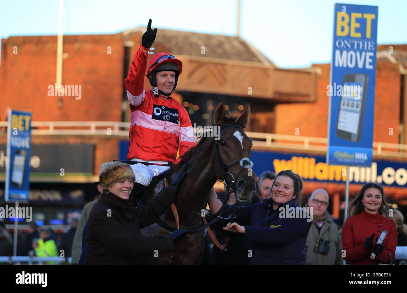 Silviniaco Conti riden by Noel Fehily celebrates winning The William ...