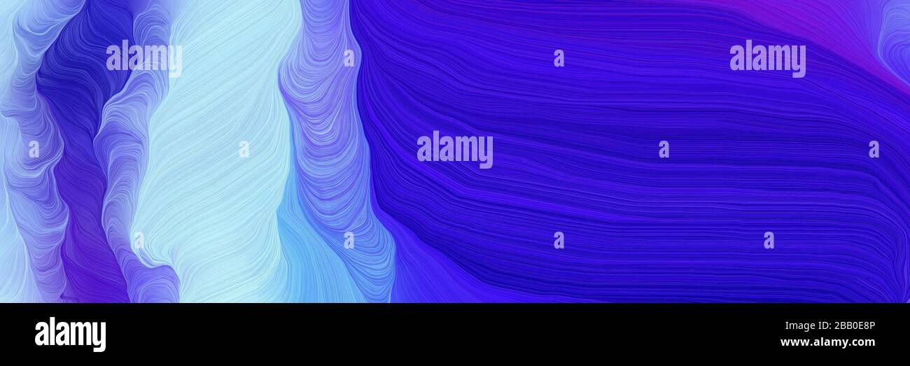 abstract decorative waves design with baby blue, medium blue and medium ...