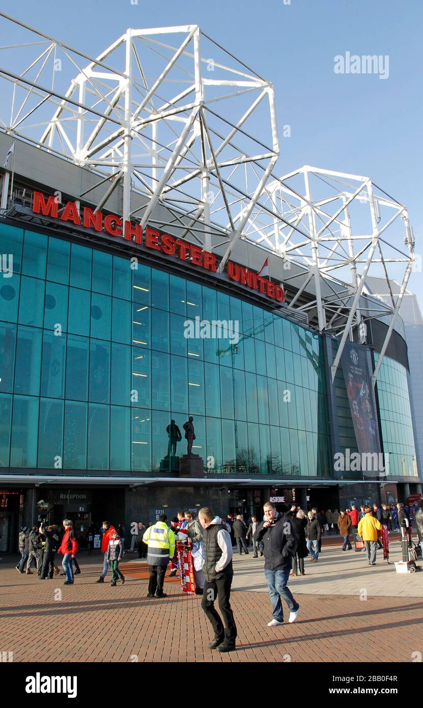 A general view outside Old Trafford Stock Photo - Alamy