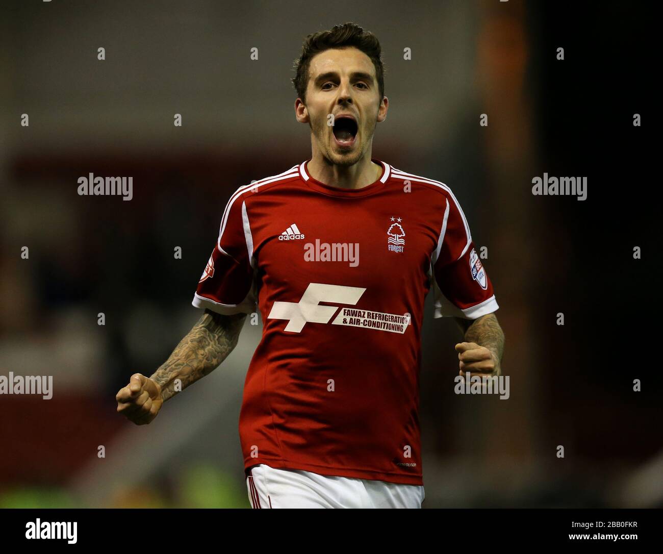 Nottingham Forest's winning goalscorer Matt Derbyshire celebrates at ...