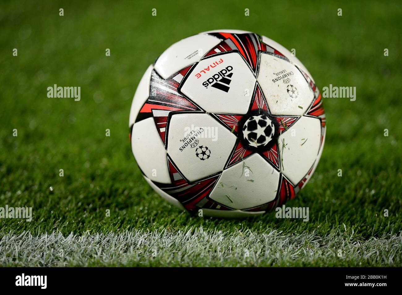 Detailed view of an official Adidas UEFA Champions League match ball ...