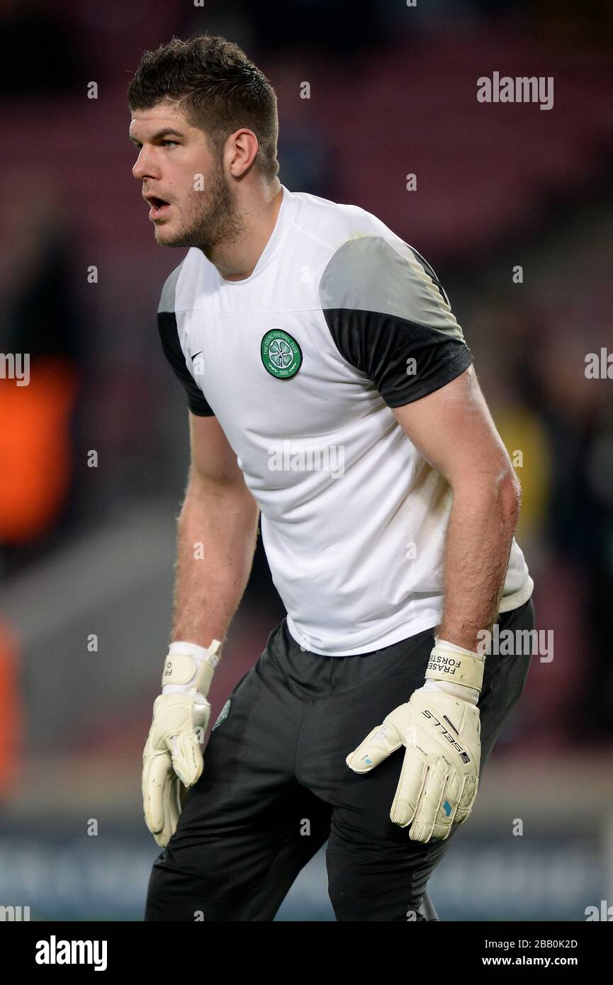 Celtic goalkeeper Fraser Forster Stock Photo - Alamy