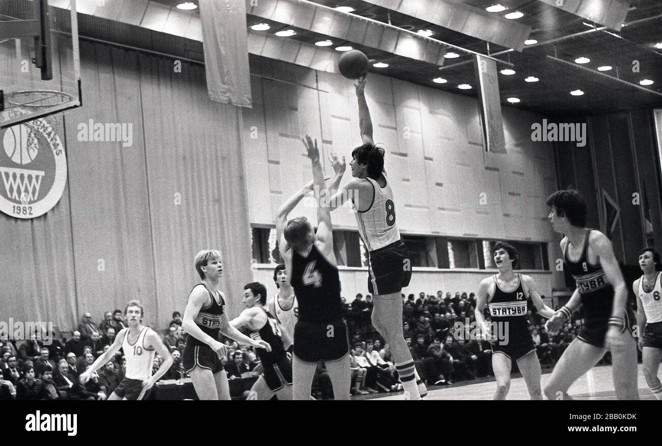 1982. Rimas Kurtinaitis - Lithuanian basketball player, coach, Olympic ...