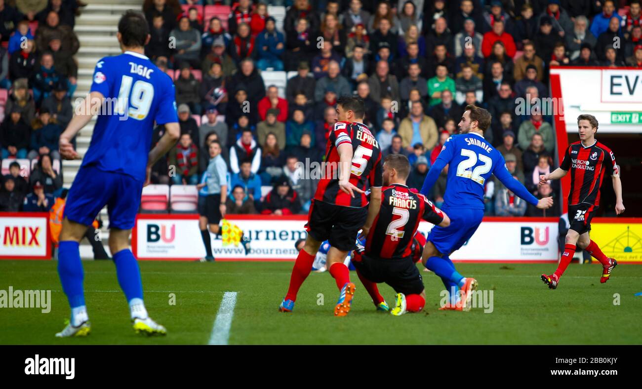 Birmingham City's Andrew Shinnie scores against AFC Bournemouth Stock ...