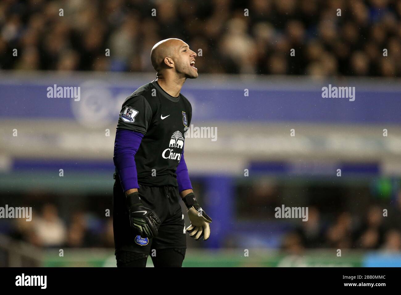 Tim Howard, Everton goalkeeper Stock Photo - Alamy