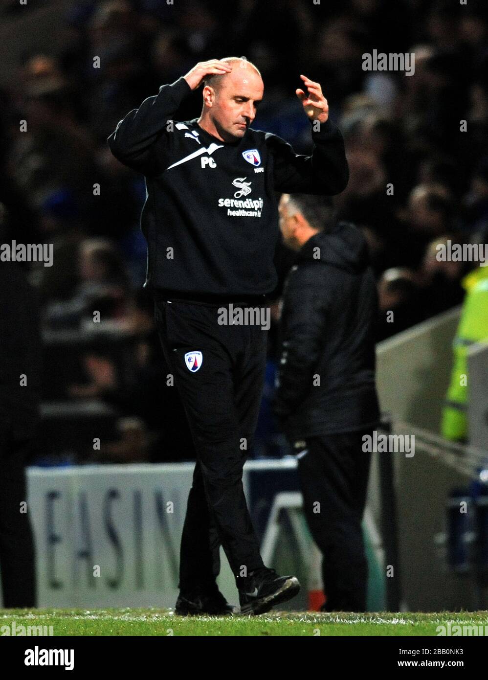 Chesterfield manager Paul Cook reacts on the touchline Stock Photo - Alamy
