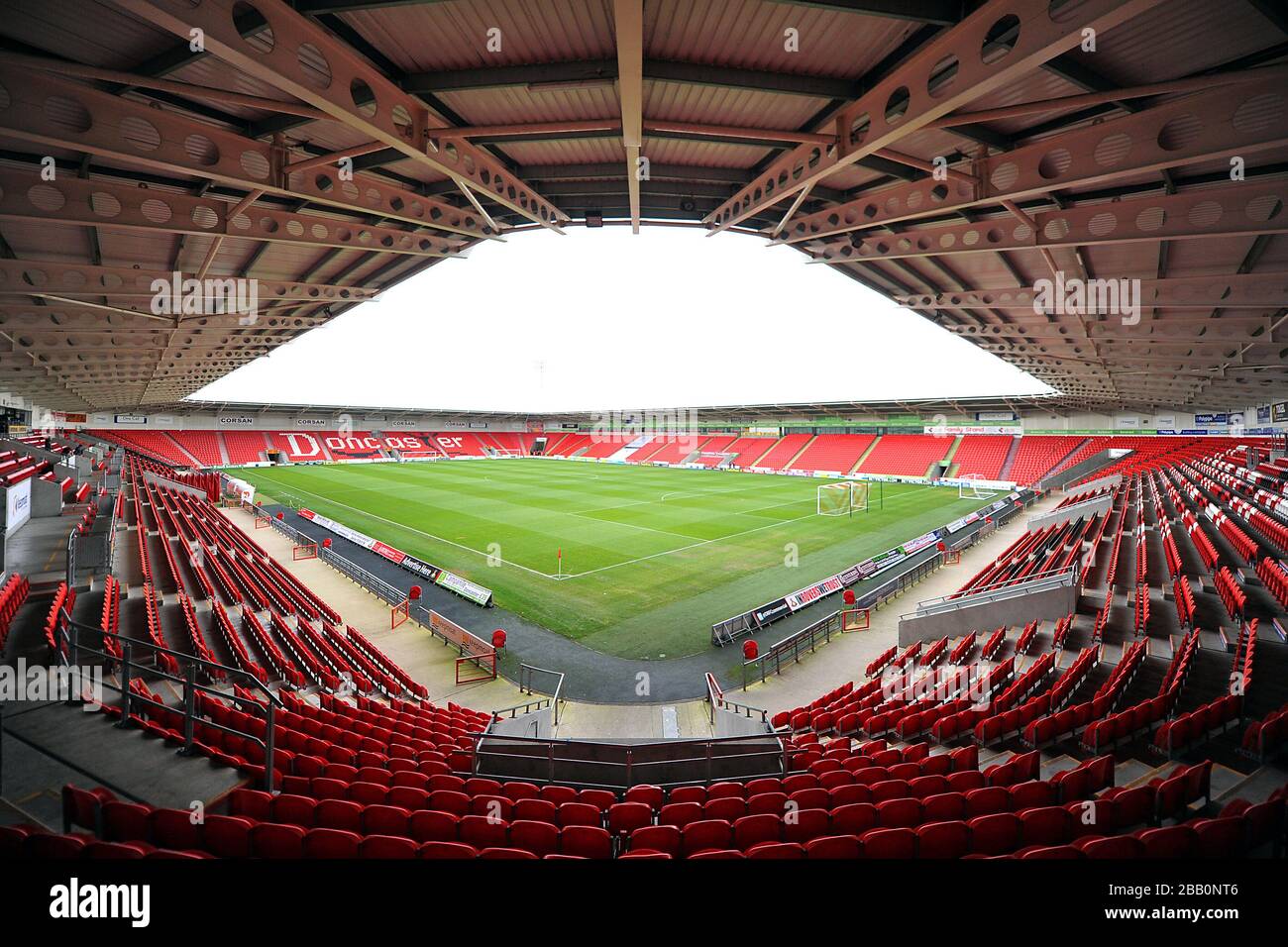 General view of the pitch at Keepmoat Stadium Stock Photo - Alamy