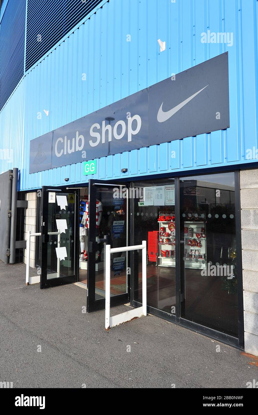 The Club Shop at Keepmoat Stadium Stock Photo - Alamy