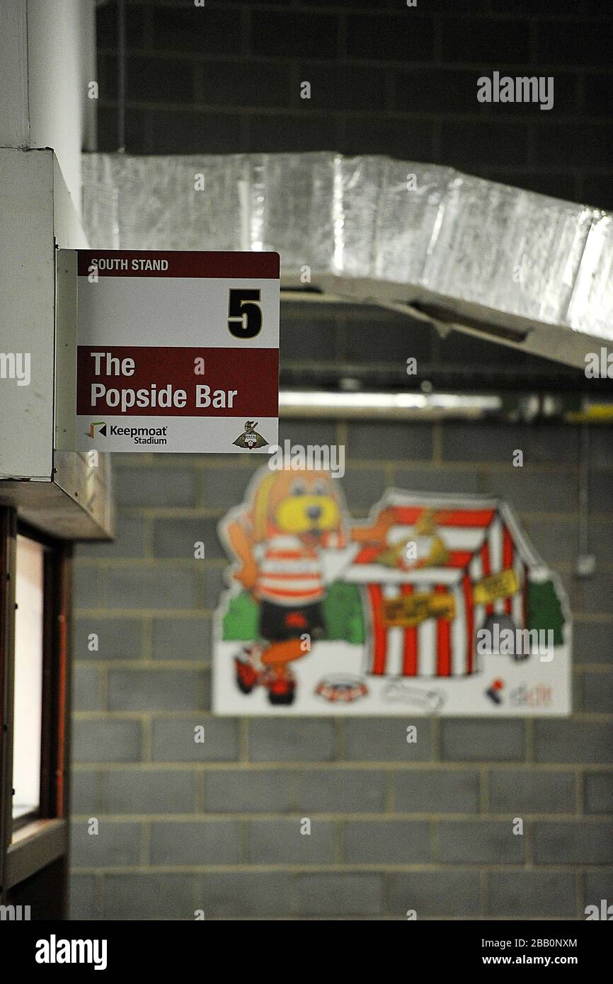 General view of The Popside Bar at Keepmoat Stadium Stock Photo - Alamy