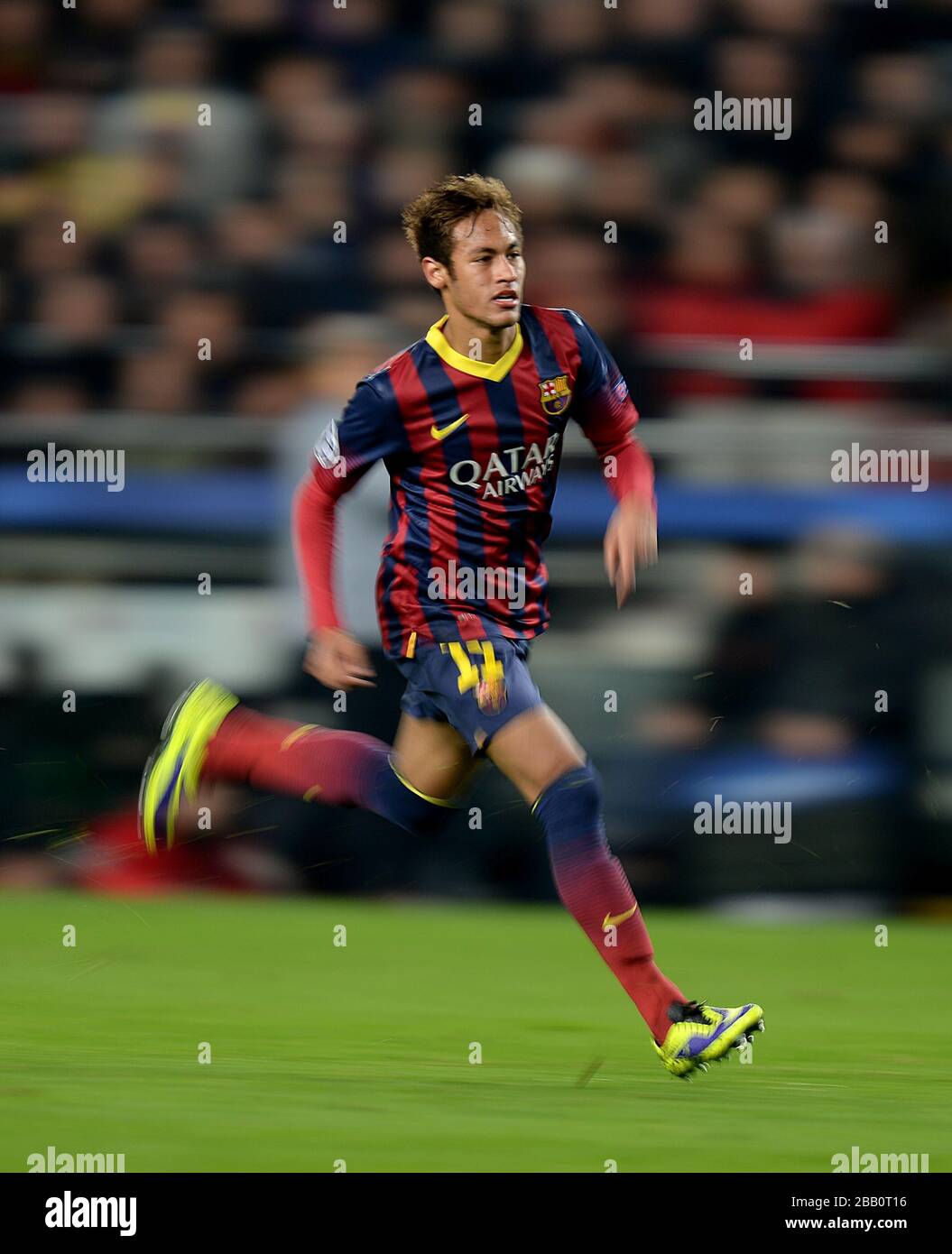 Barcelona's Junior Neymar in action Stock Photo - Alamy