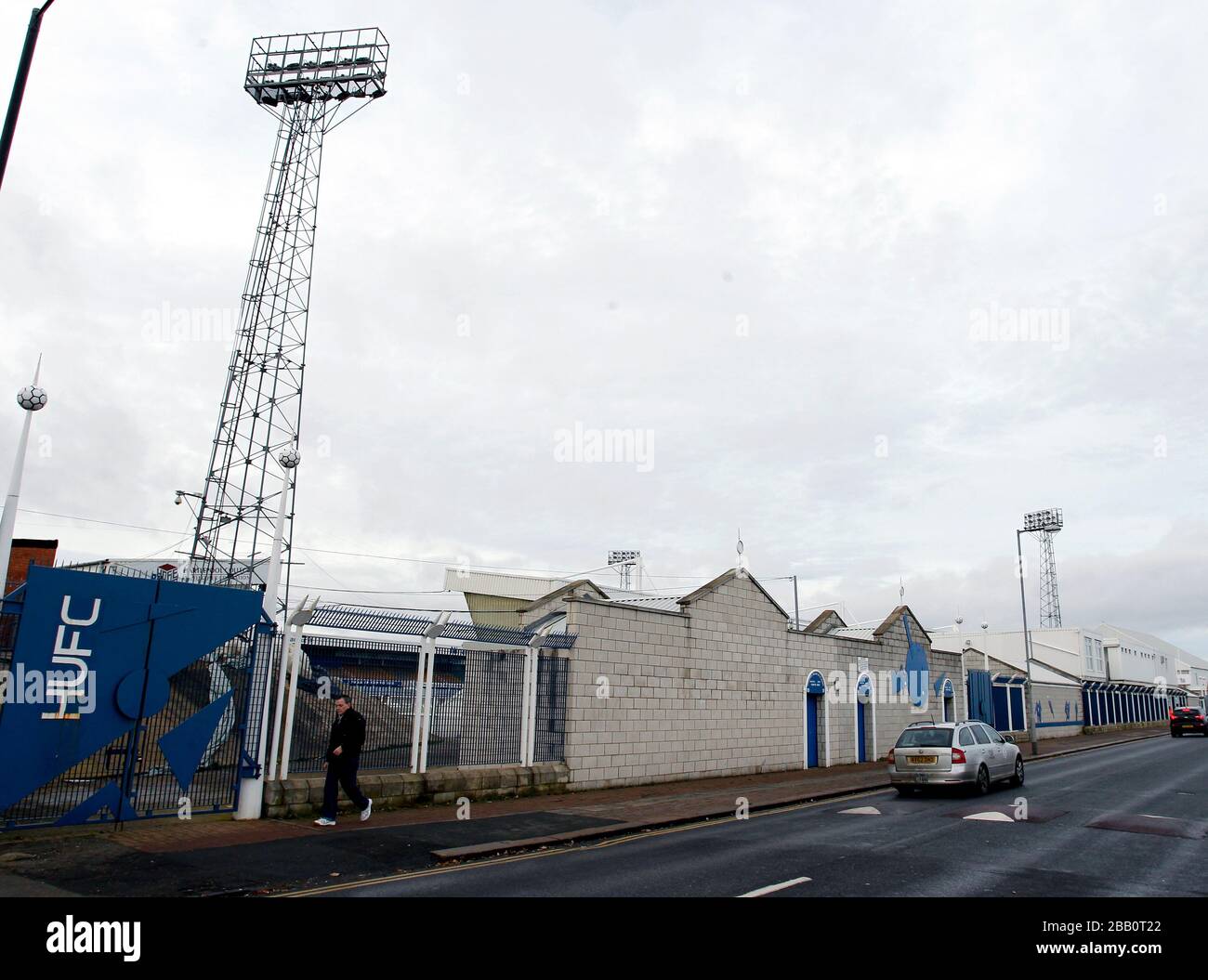 General view of Victoria Park, home of Hartlepool United Stock Photo ...