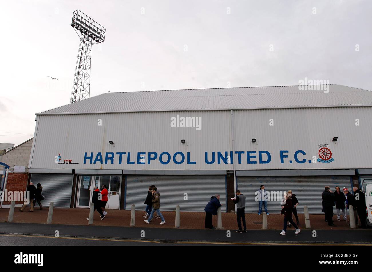 General view of Victoria Park, home of Hartlepool United Stock Photo ...