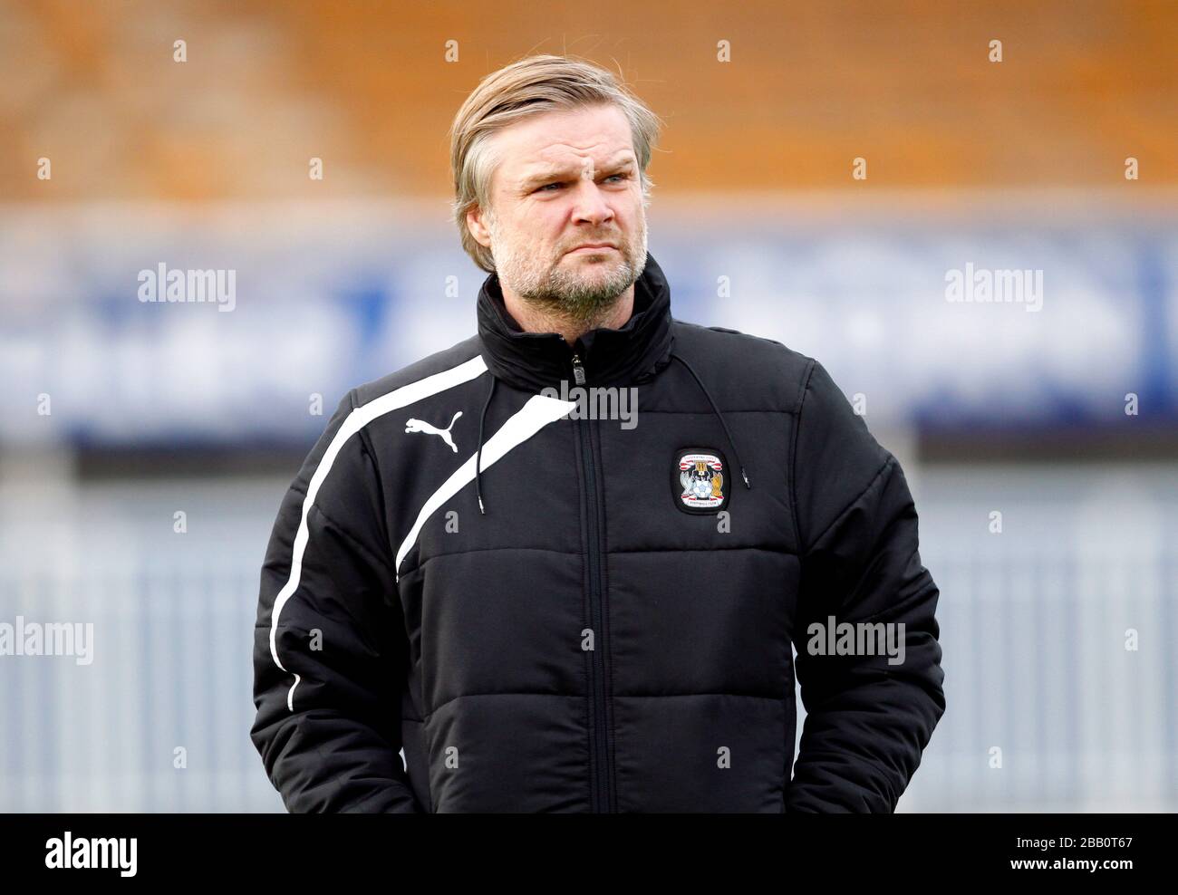 Coventry City's manager Steven Pressley Stock Photo - Alamy