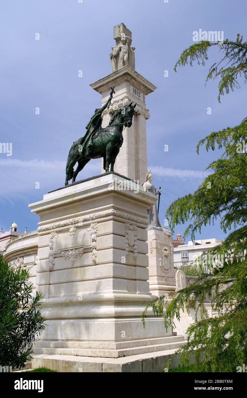 City cadiz spain monument constitution hi-res stock photography and ...