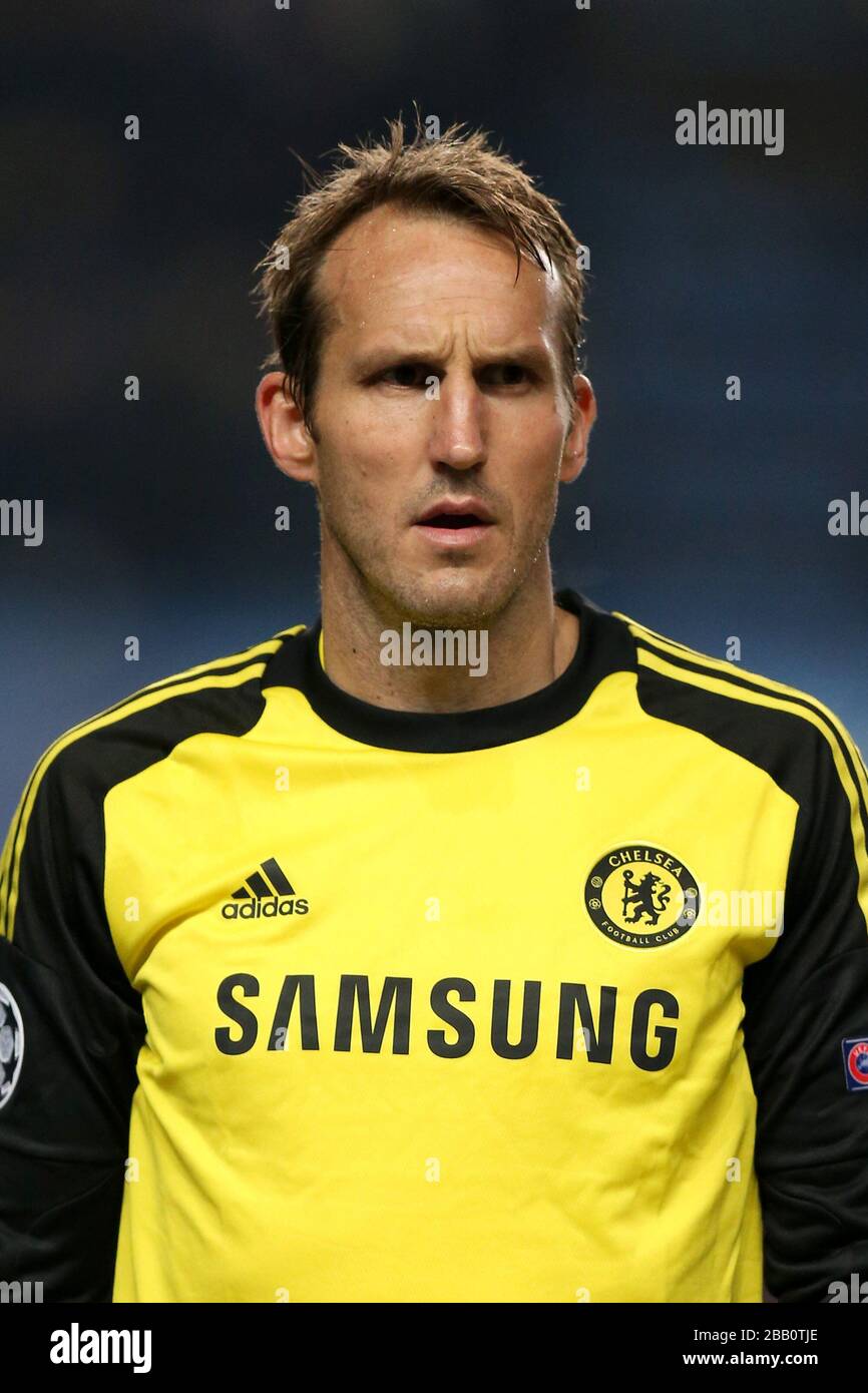 Mark Schwarzer, Chelsea goalkeeper Stock Photo - Alamy