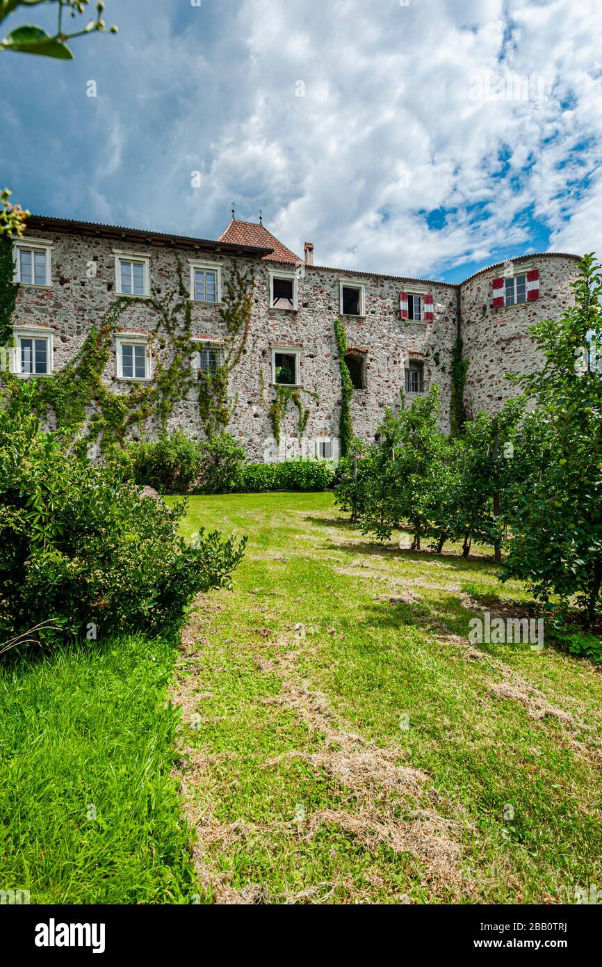 Italy South Tyrol - Merano - Maia Alta - Planta Greifen Castle Stock ...