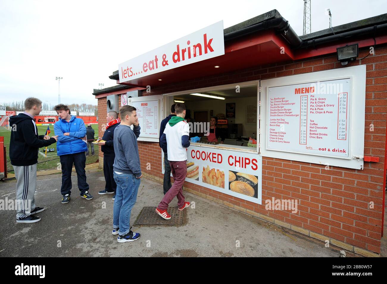 Football food refreshments hi-res stock photography and images - Alamy