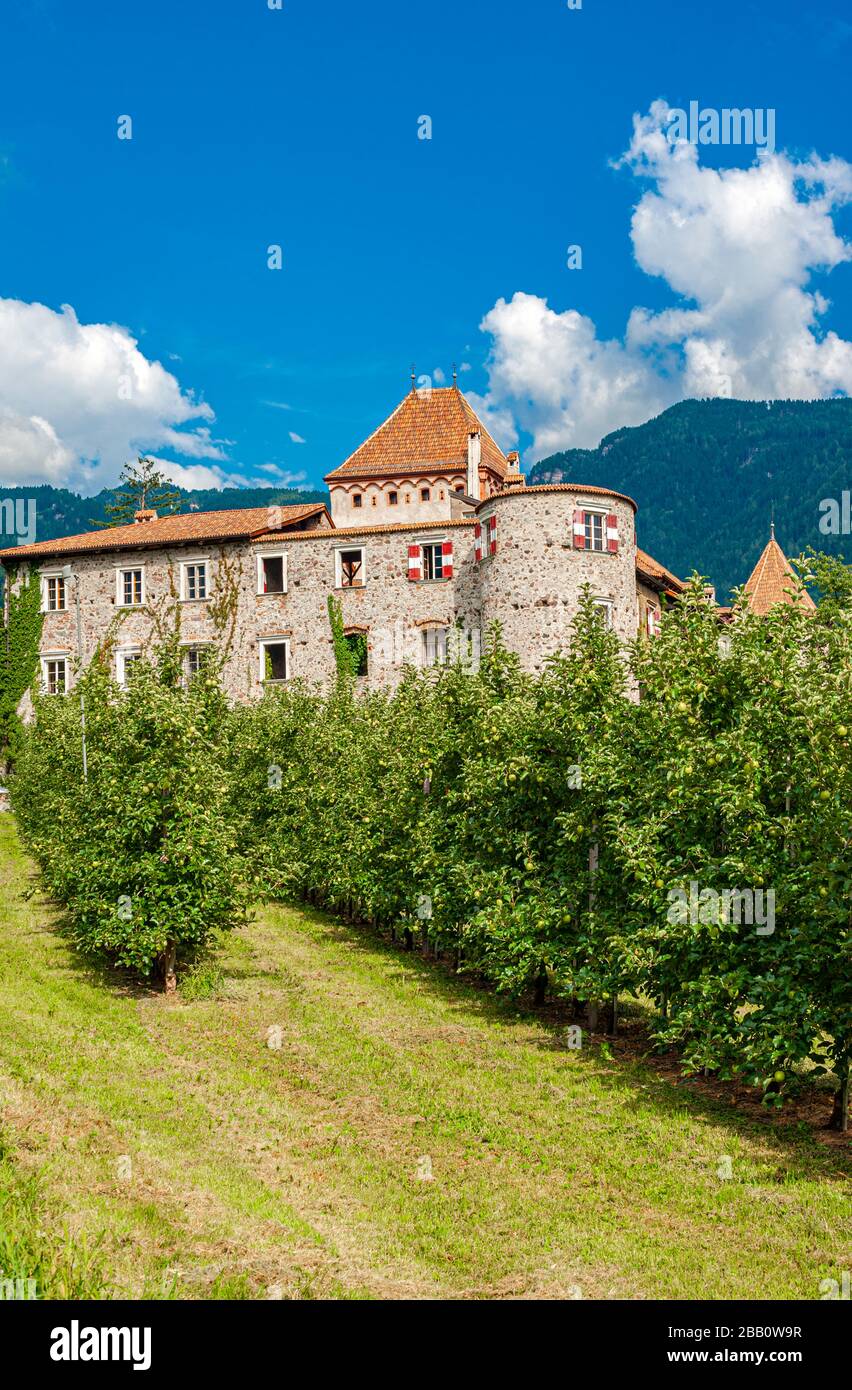 Italy South Tyrol - Merano - Maia Alta - Planta Greifen Castle Stock ...