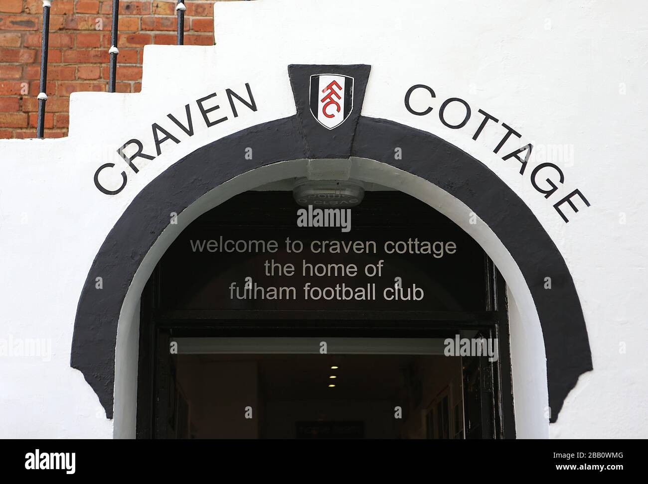 The entrance to Craven Cottage Stock Photo - Alamy