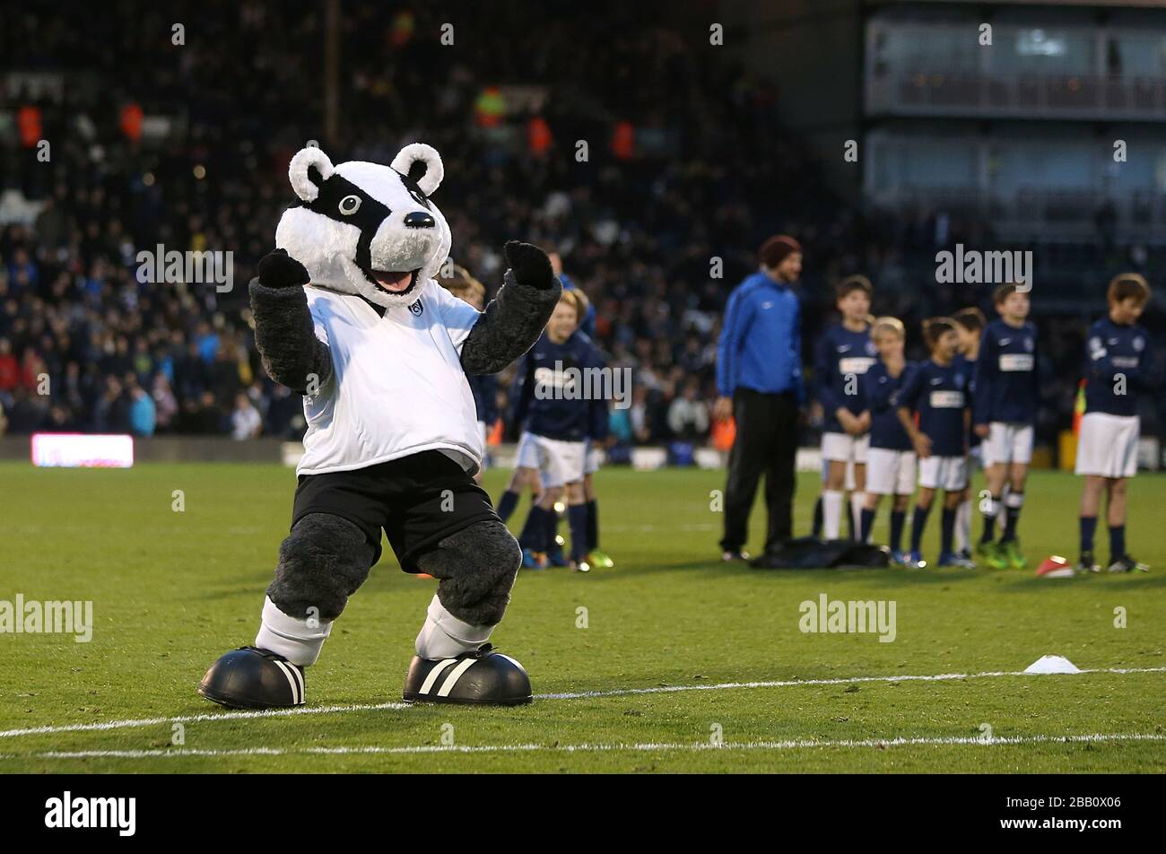 Billy the Badger, Fulham mascot Stock Photo - Alamy