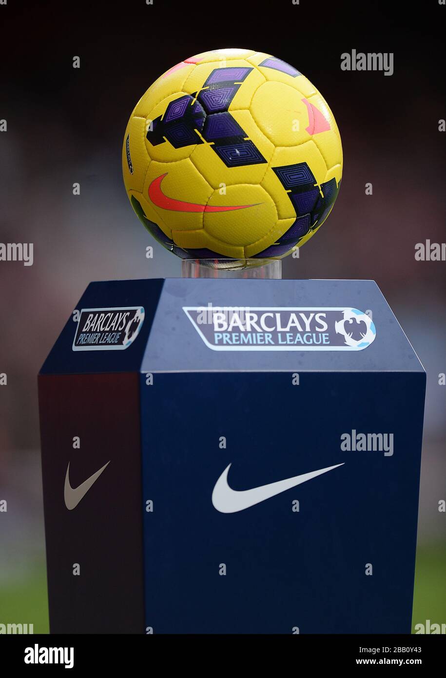Nike incyte match ball on the plinth before the match hi-res stock ...