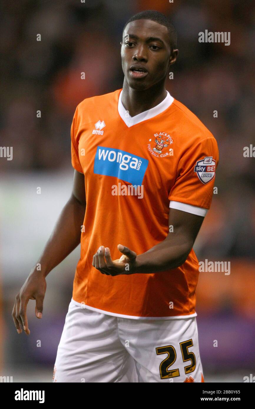 Tyler Blackett, Blackpool Stock Photo - Alamy