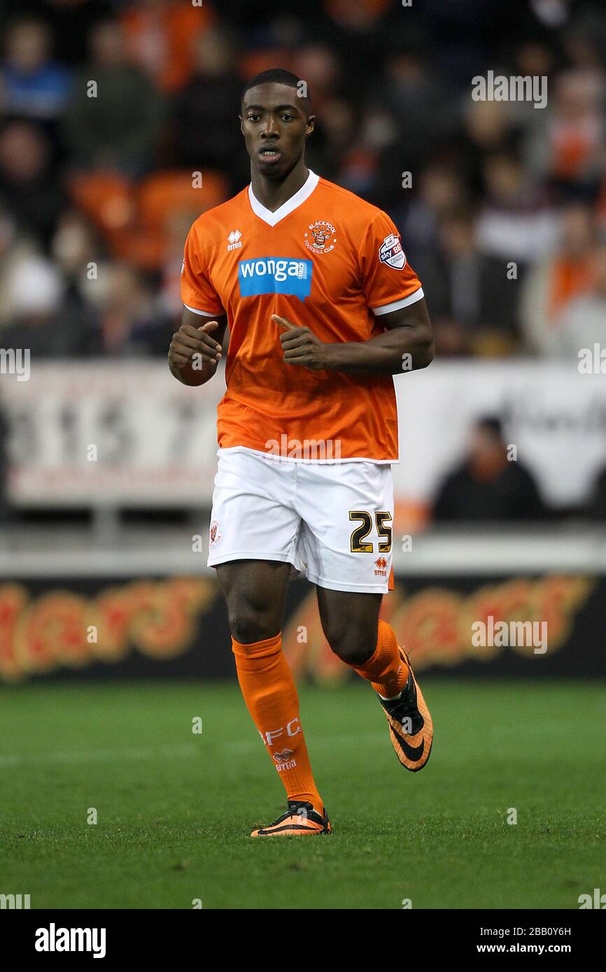 Tyler Blackett, Blackpool Stock Photo - Alamy