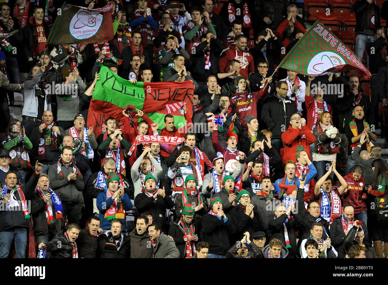 Zulte waregem fans hi-res stock photography and images - Alamy