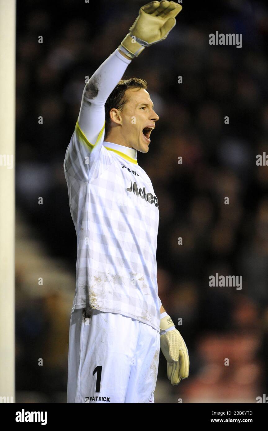 Sammy Bossut, Zulte-Waregem goalkeeper Stock Photo - Alamy