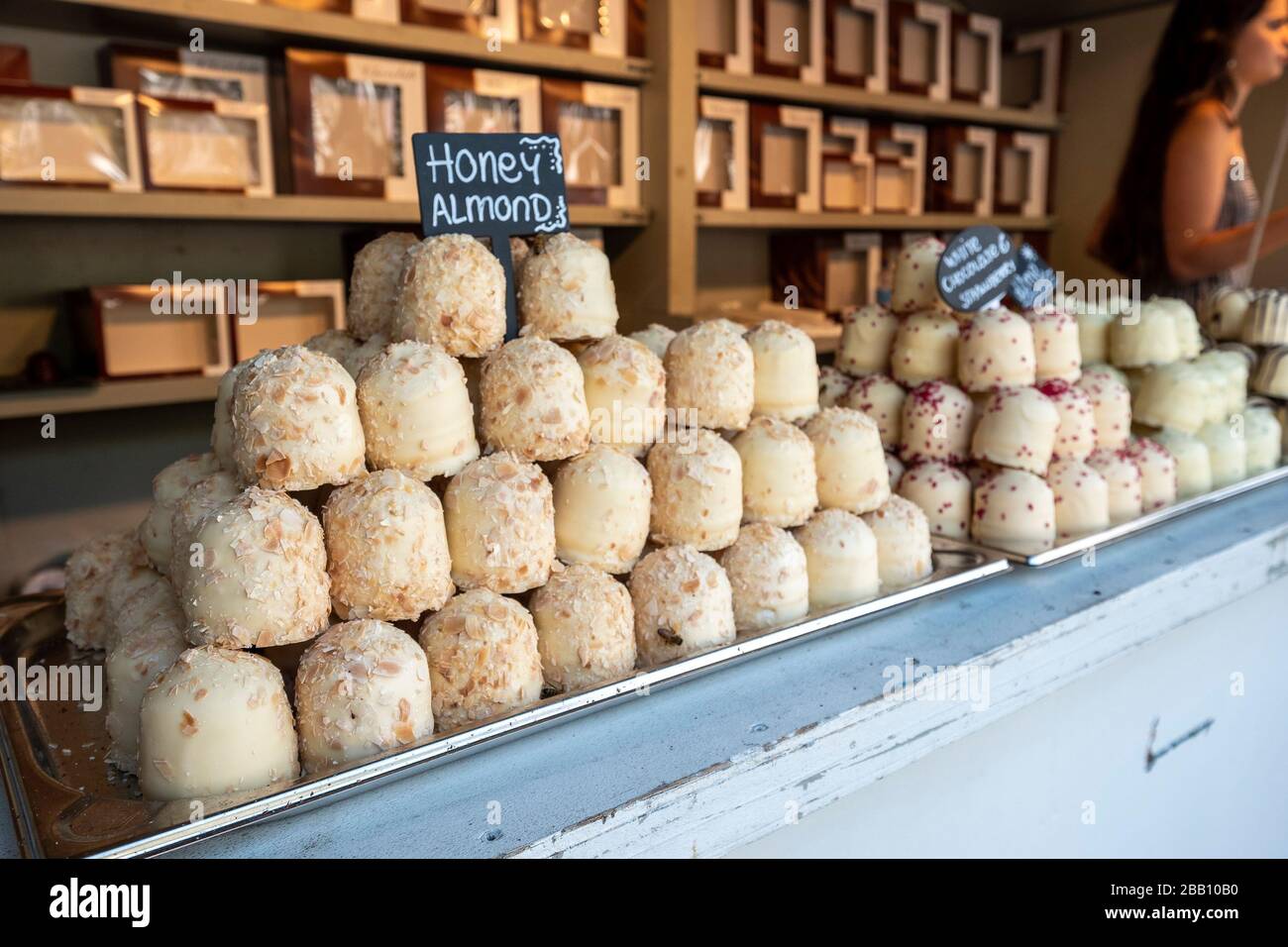 Typical danish sweets Flodeboller Copenhagen, Denmark, Europe Stock ...
