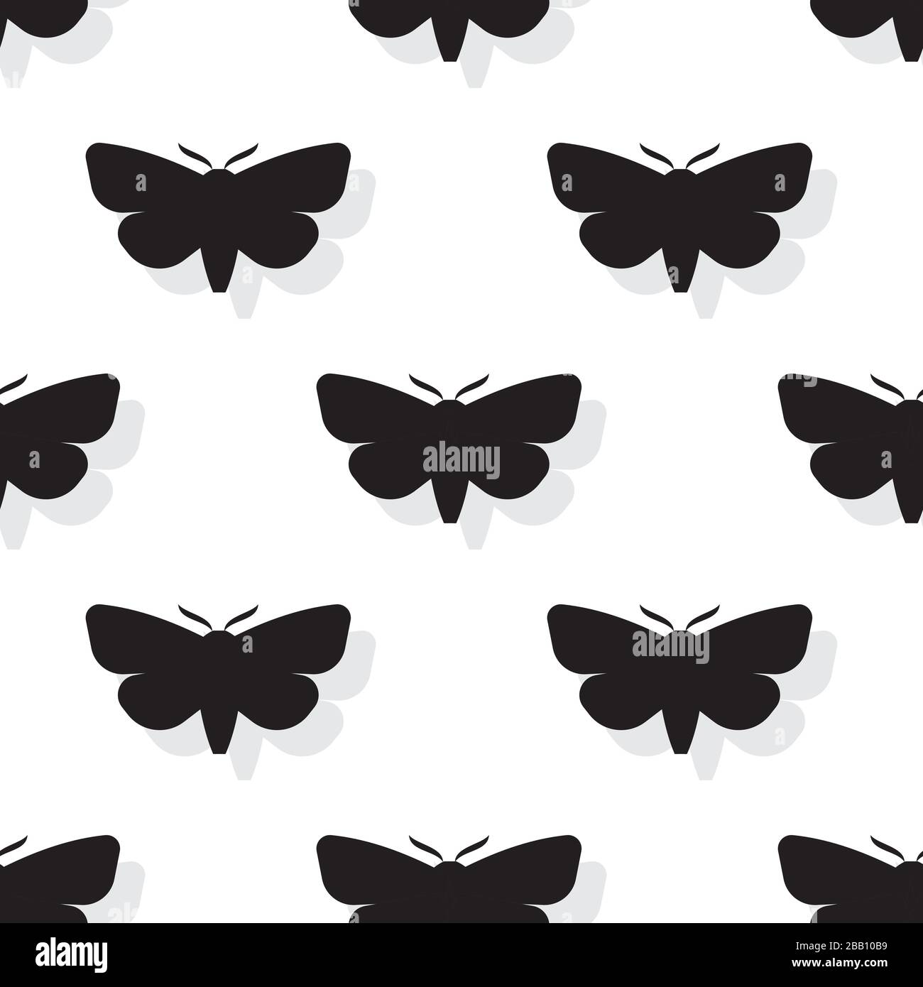 Seamless mole pattern black on white background. Vector image Stock ...