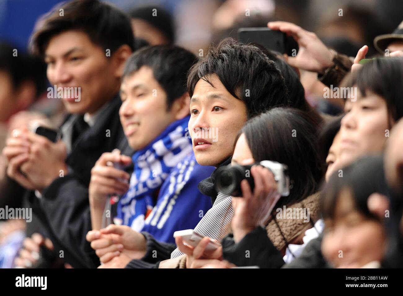 Japan fans in the stands Stock Photo - Alamy