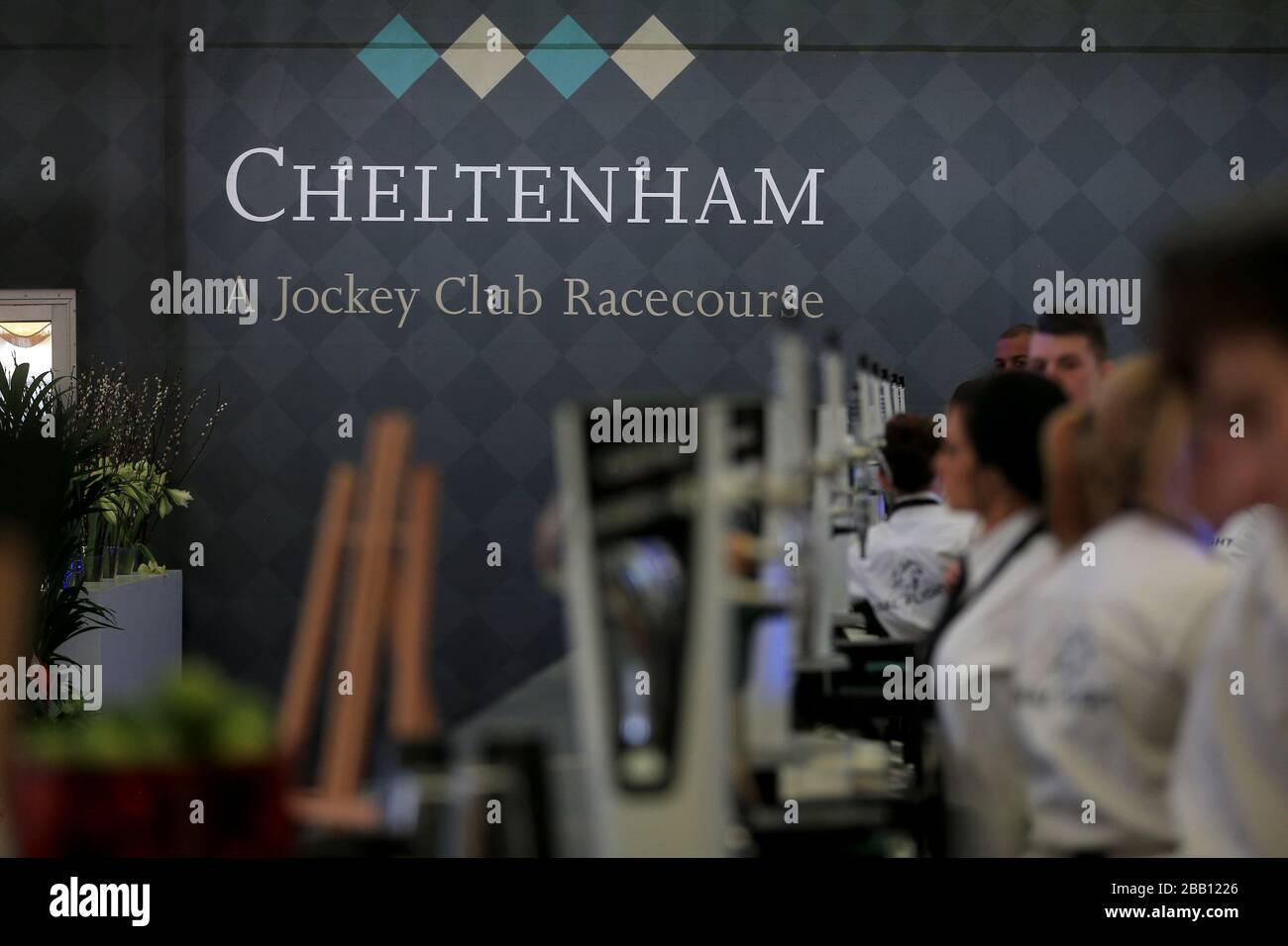 Signage at cheltenham racecourse hi-res stock photography and images ...