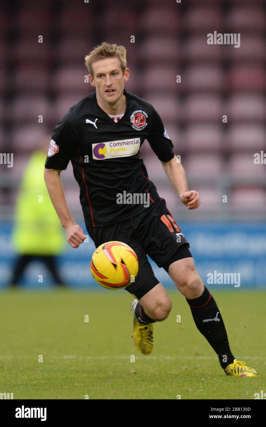 Jeff Hughes, Fleetwood Town Stock Photo - Alamy