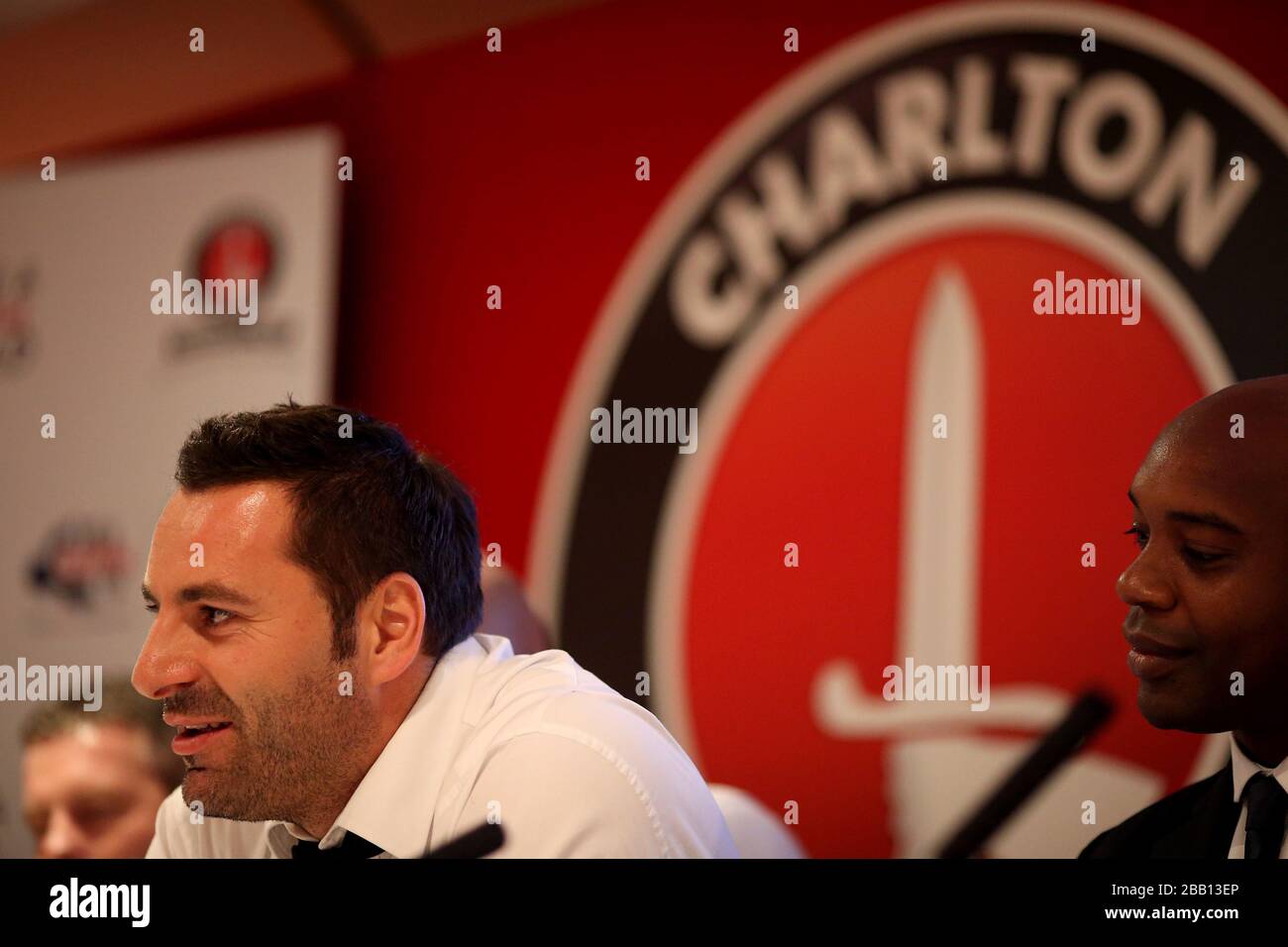 Sasa Ilic (left) and Richard Rufus at Charlton Athletic Football Clubs ...