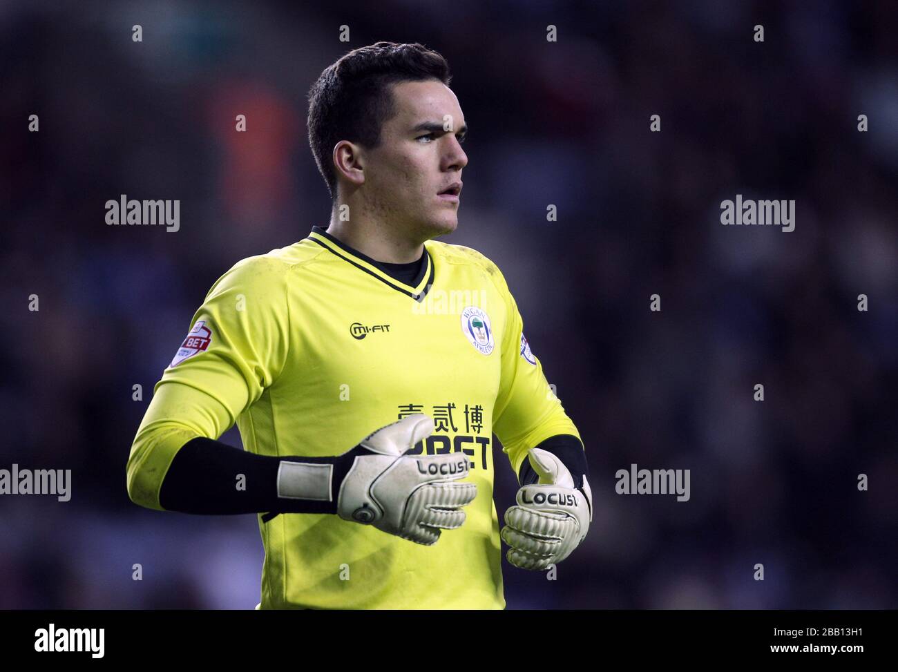 Lee Nicholls, Wigan Athletic Stock Photo - Alamy