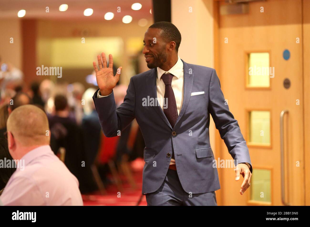 Charlton Athletic legend Jason Euell is introduced during the Valley ...