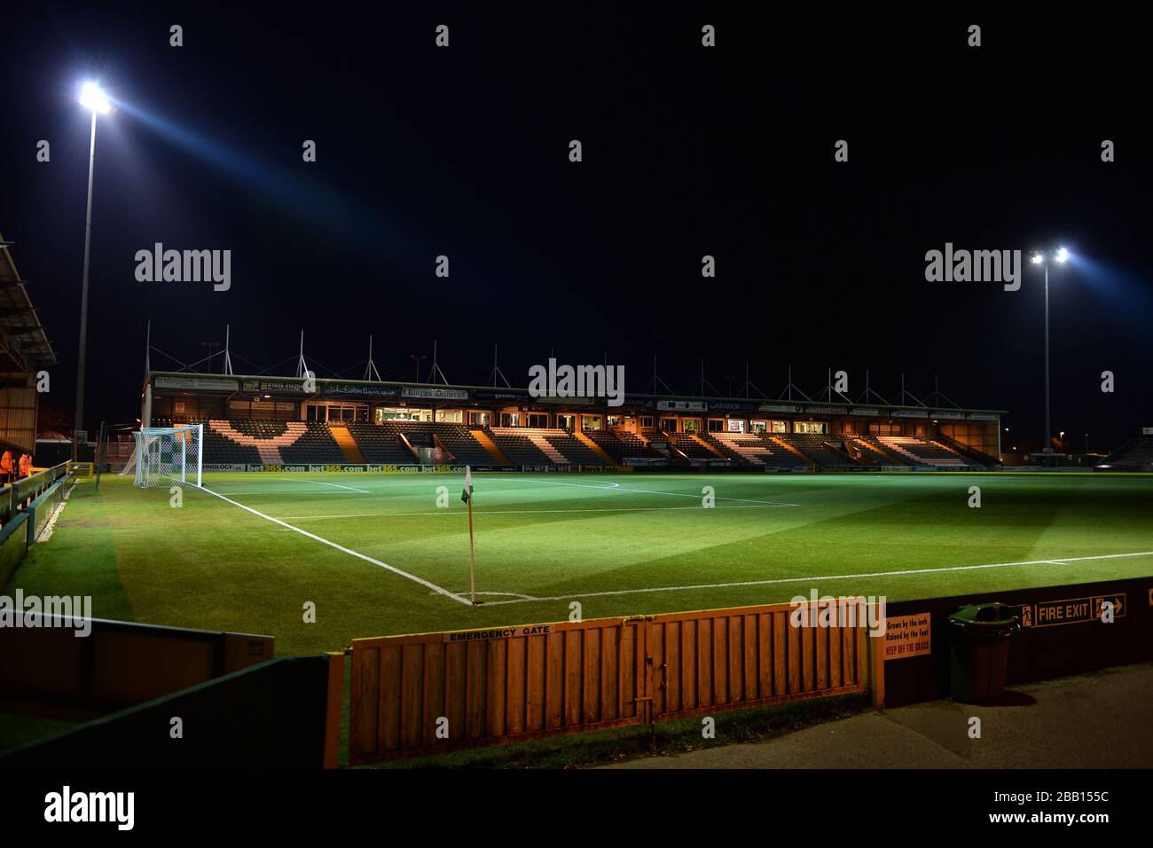 General view of the pitch at Huish Park Stock Photo - Alamy